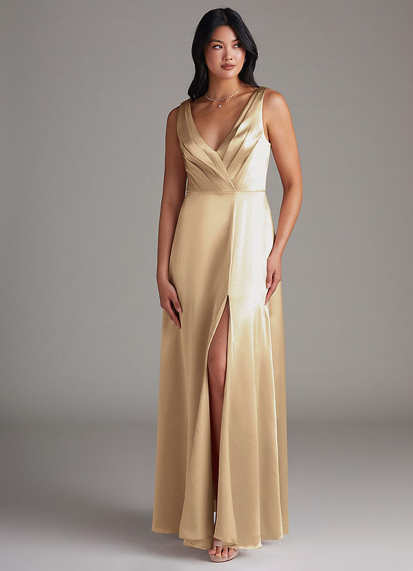 Nelly Try-on Dress Sample Dress Champagne Bridesmaid Dresses | Azazie
