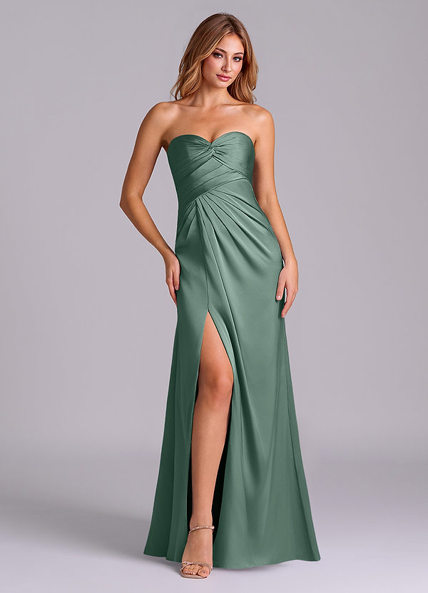 Azazie Sabrine Eucalyptus Bridesmaid Dresses | Azazie