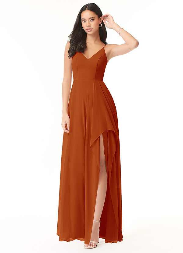Paprika Azazie Collette Bridesmaid Dresses | Azazie