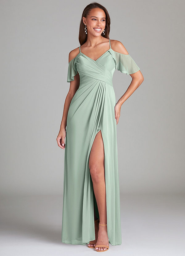Azazie Dakota Agave Bridesmaid Dresses | Azazie CA