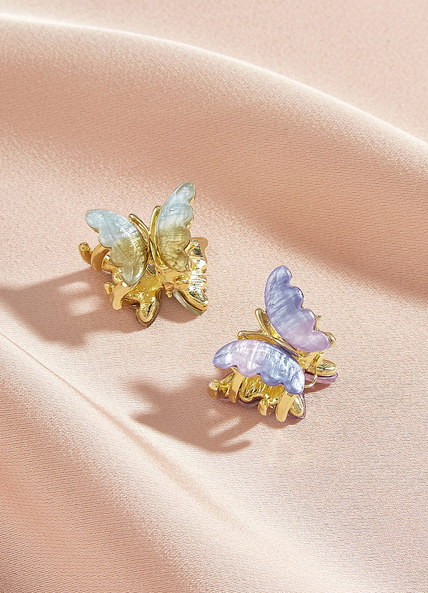 Tie Dye Inspired Butterfly Hair Clip Set Headpieces | Azazie