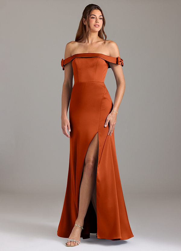 Azazie Zayla Paprika Bridesmaid Dresses | Azazie