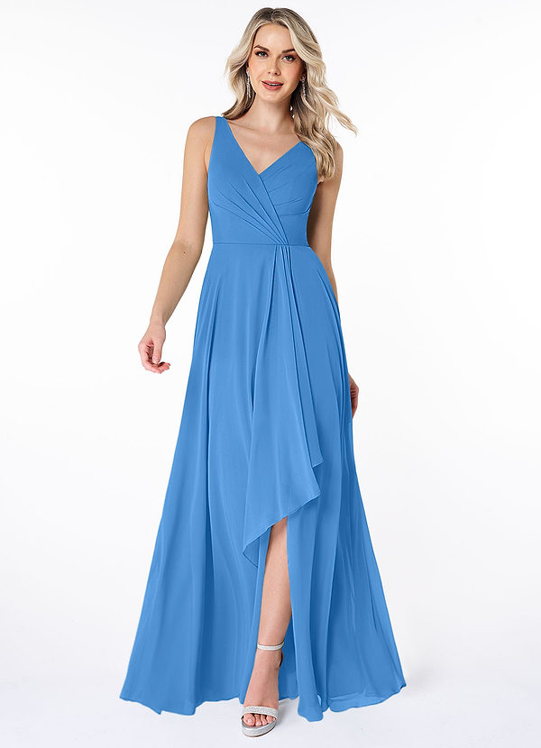 Azazie Calvi Blue Jay Bridesmaid Dresses | Azazie