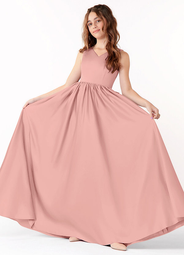 Azazie Hathaway Junior Bridesmaid Dress in Rosette | Azazie