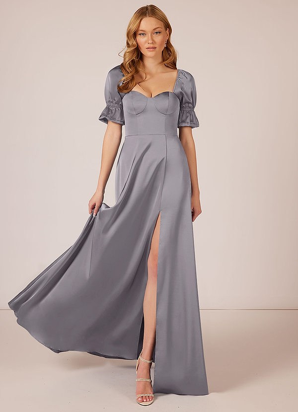 Shadow Azazie Harlie Stretch Satin Dress Bridesmaid Dresses | Azazie