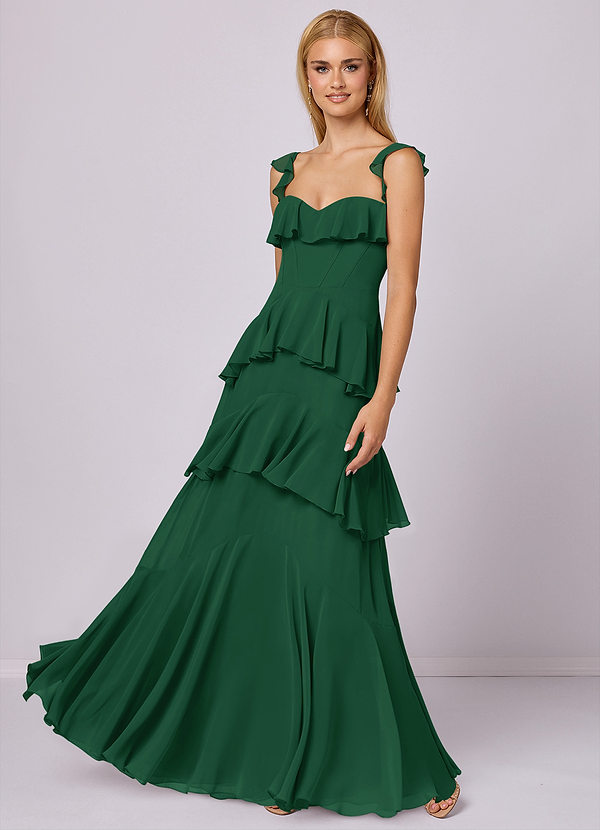 Barbie™ AZAZIE 1025 Dark Green Bridesmaid Dresses | Azazie
