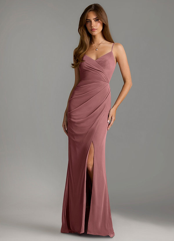 Azazie Maci Desert Rose Bridesmaid Dresses | Azazie
