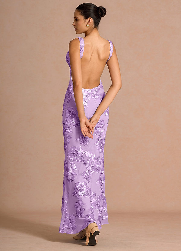 Ivellea Frosted Lilac Maxi Dress | Azazie