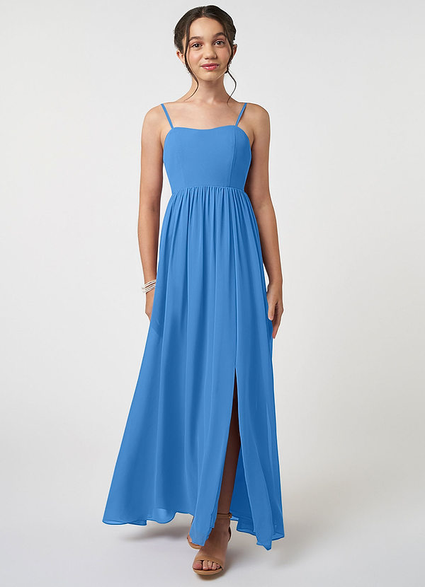 Blue Jay Azazie Evonne JBD Junior Bridesmaid Dresses | Azazie