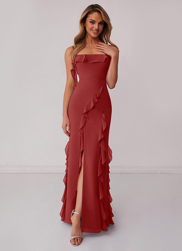 Barbie™ AZAZIE 1001 Rust Bridesmaid Dresses | Azazie CA
