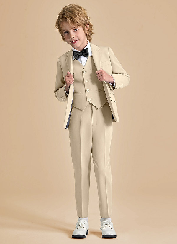Oliver Tan Boys 5-Piece Suit With Bow Tie Boys Suits | Azazie AU