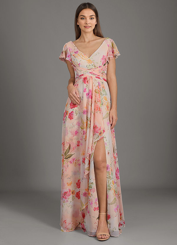 Abstract Bouquet Floral Bridesmaid Dresses | Azazie