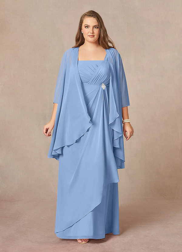 Steel Blue Plus Size Mother of the Bride & Groom | Azazie