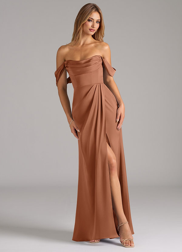 Azazie Johana Bronzer Bridesmaid Dresses | Azazie