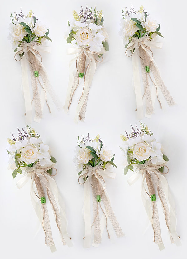 6PC Bridal and Bridesmaids Bouquets Gifts | Azazie
