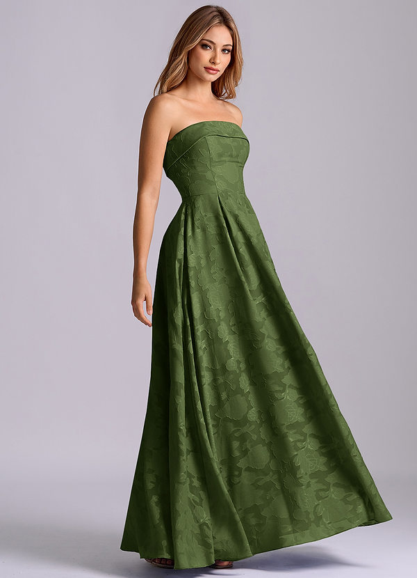 Azazie Lucienne Olive Bridesmaid Dresses | Azazie