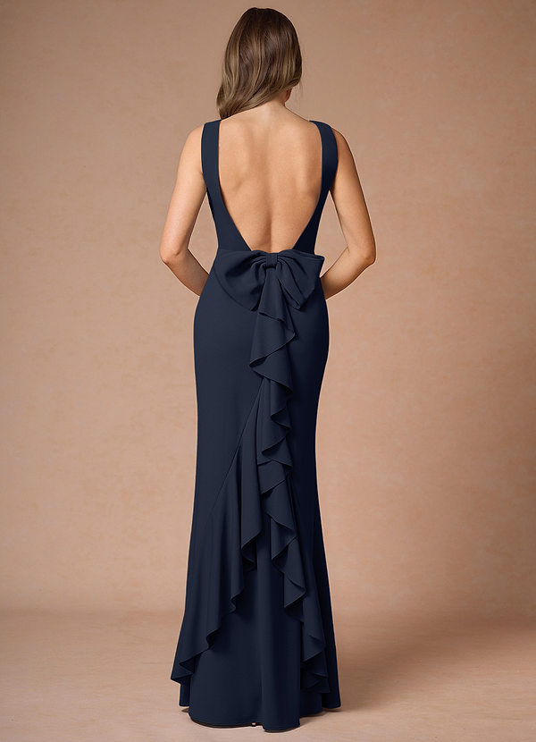 Sabella Navy Maxi Dress | Azazie