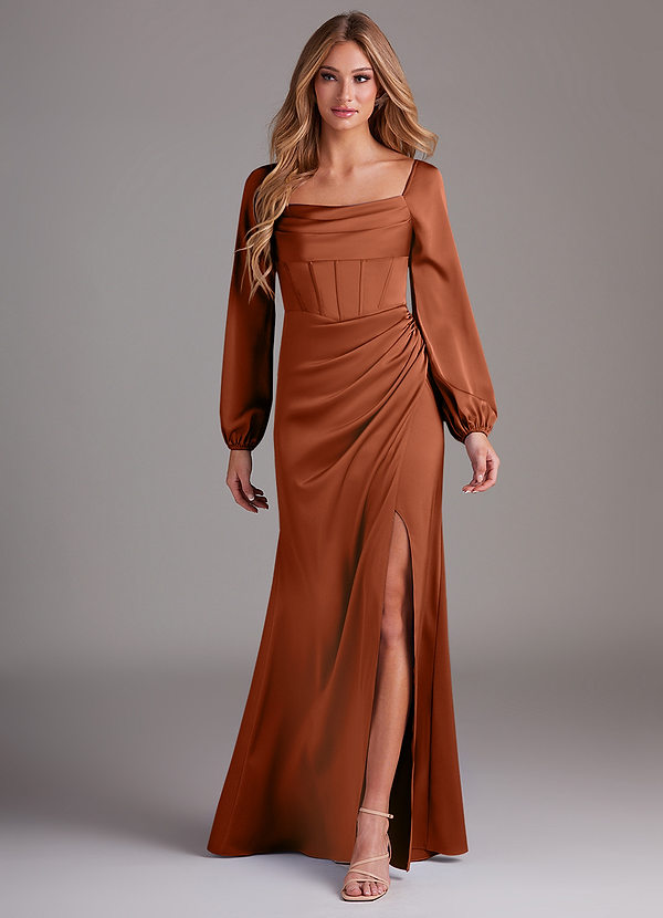 Azazie Charissa Cedar Rose Bridesmaid Dresses | Azazie