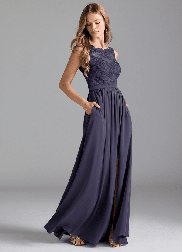 Azazie Elly Stormy Bridesmaid Dresses | Azazie CA