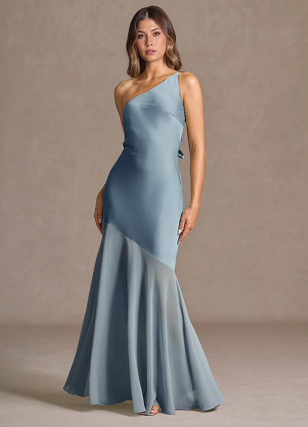 Fatima Powder Blue Maxi Dress | Azazie CA