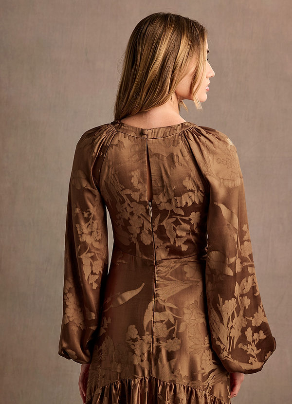 Melissa Coco Long Sleeve Maxi Dress | Azazie CA