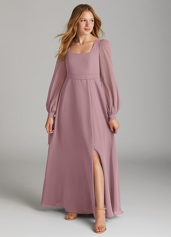 Azazie Leonia Junior Bridesmaid Dress in Dusty Rose | Azazie