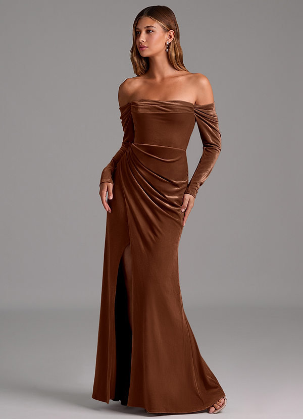 Azazie Hallie Umber Bridesmaid Dresses | Azazie AU