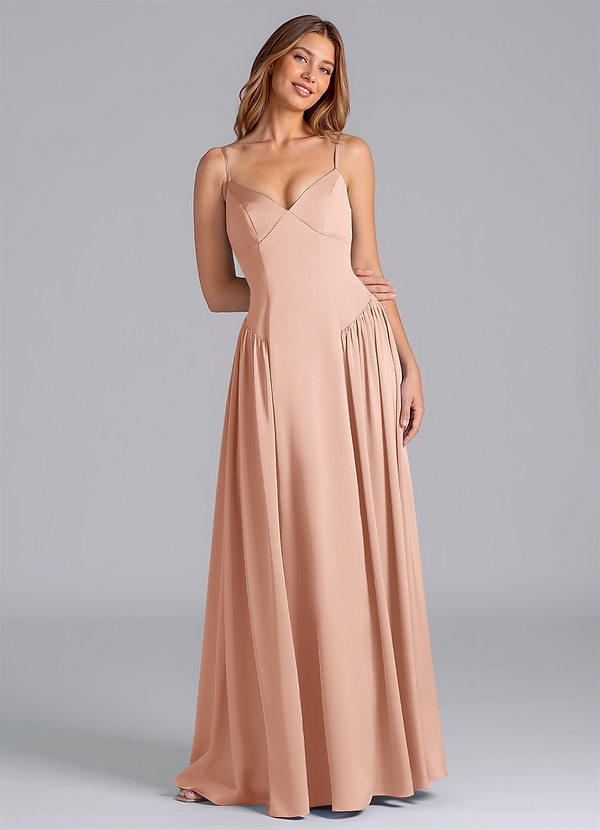 Azazie Kirby Rose Gold Bridesmaid Dresses | Azazie