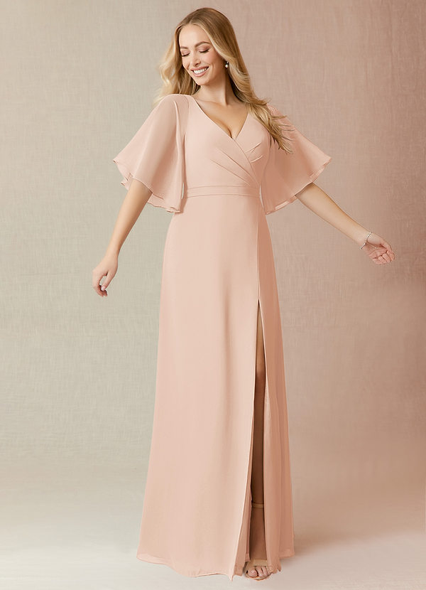 Azazie Cierra English Rose Bridesmaid Dresses | Azazie