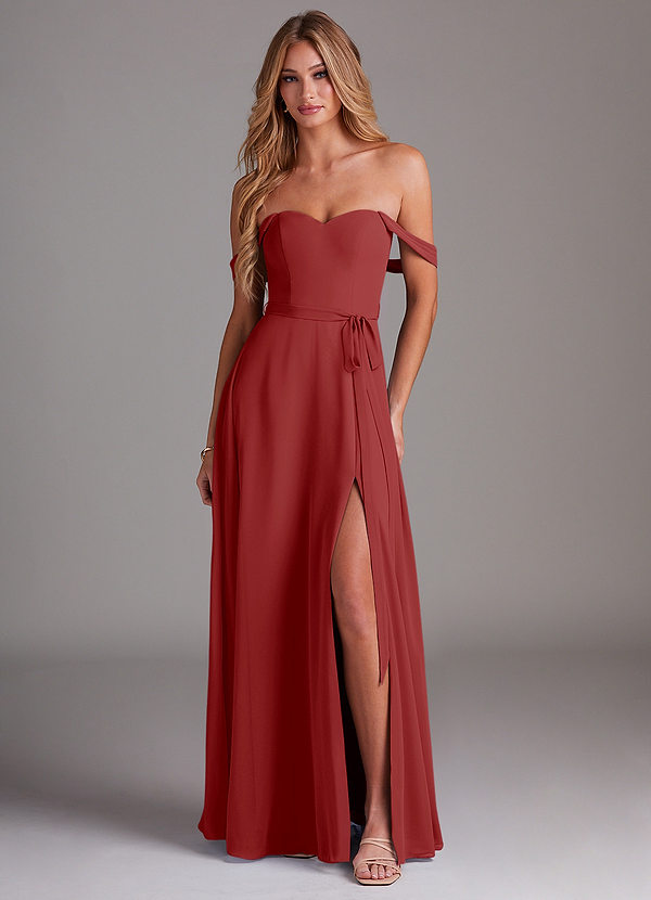 Azazie Aaron Rust Bridesmaid Dresses | Azazie