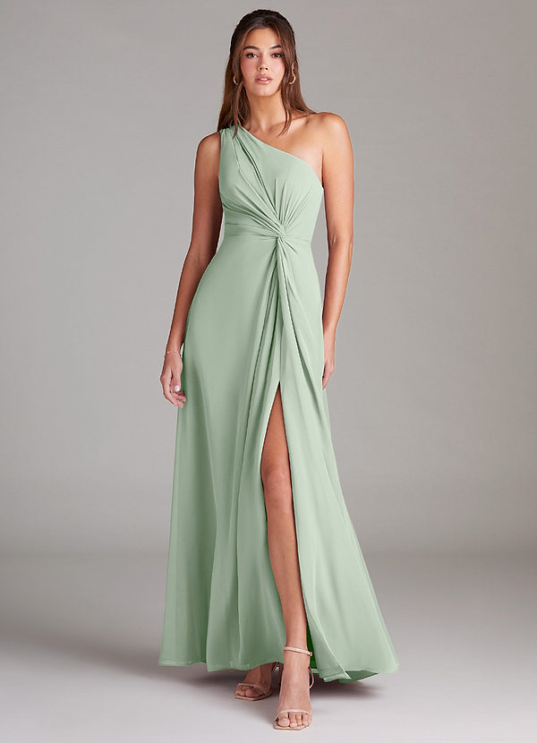 Azazie Brooke Agave Bridesmaid Dresses | Azazie