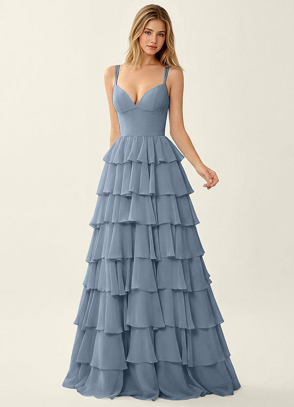 Celeste Powder Blue Ruffled A-line Prom Dress Prom and Homecoming ...