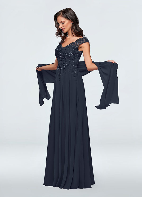 Azazie Amethyst MBD Mother Of The Bride Dress - Dark Navy | Azazie