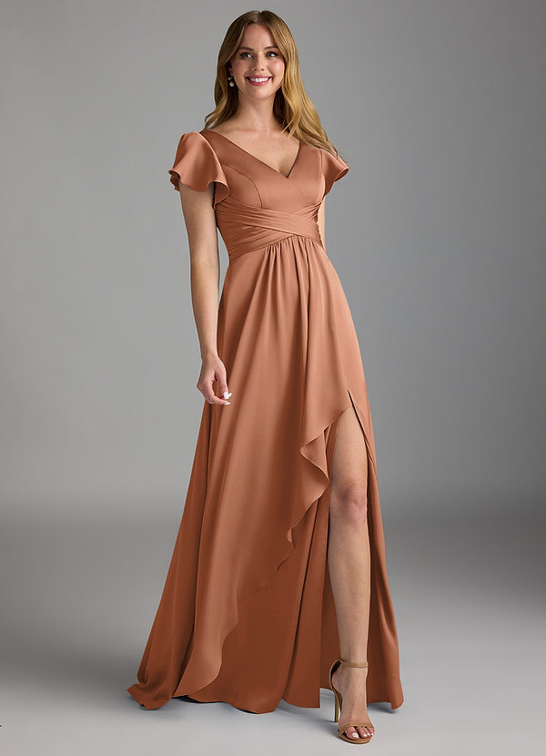 Azazie Omari Bronzer Bridesmaid Dresses | Azazie
