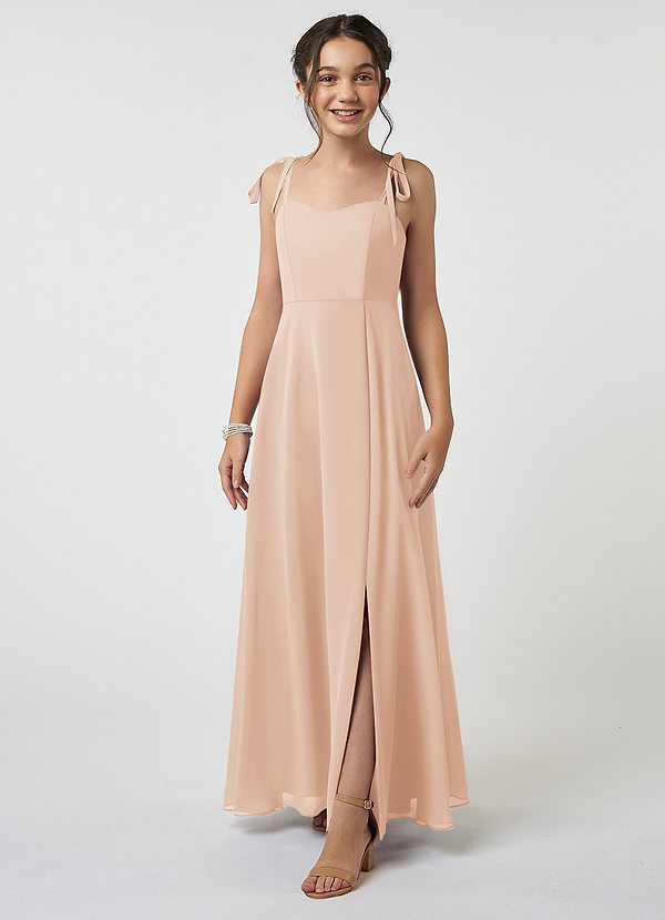 English Rose Azazie Rosey JBD Junior Bridesmaid Dresses | Azazie