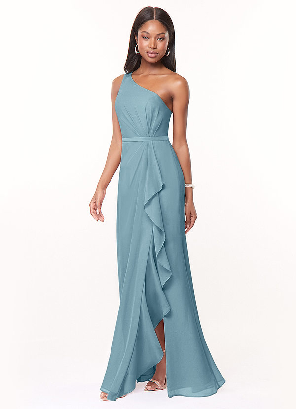 Azazie Liza Moody Blue Bridesmaid Dresses | Azazie