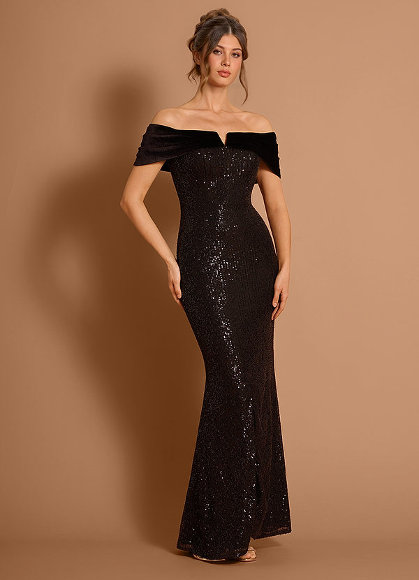 Rowena Black Maxi Dress Ready to Ship | Azazie