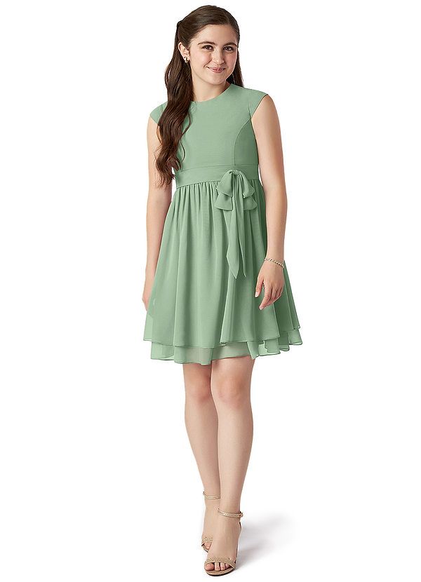 Matcha Azazie Ingrid JBD Junior Bridesmaid Dresses | Azazie