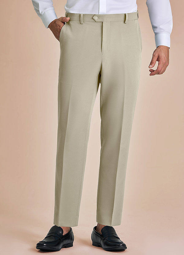James Tan Structured Stretch Dress Pants | Classic Short Dress Pants ...