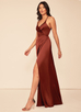 Azazie Geanna Stretch Satin Dress Bridesmaid Dresses | Azazie