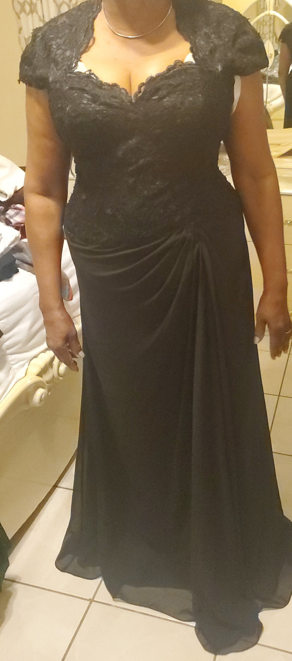 Azazie Junie Agave A-Line Lace Chiffon Dress | Azazie